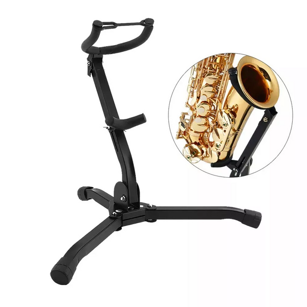 Saxophone Stand Tripod Folding Holder for Alto Tenor Sax Portable Rack ...