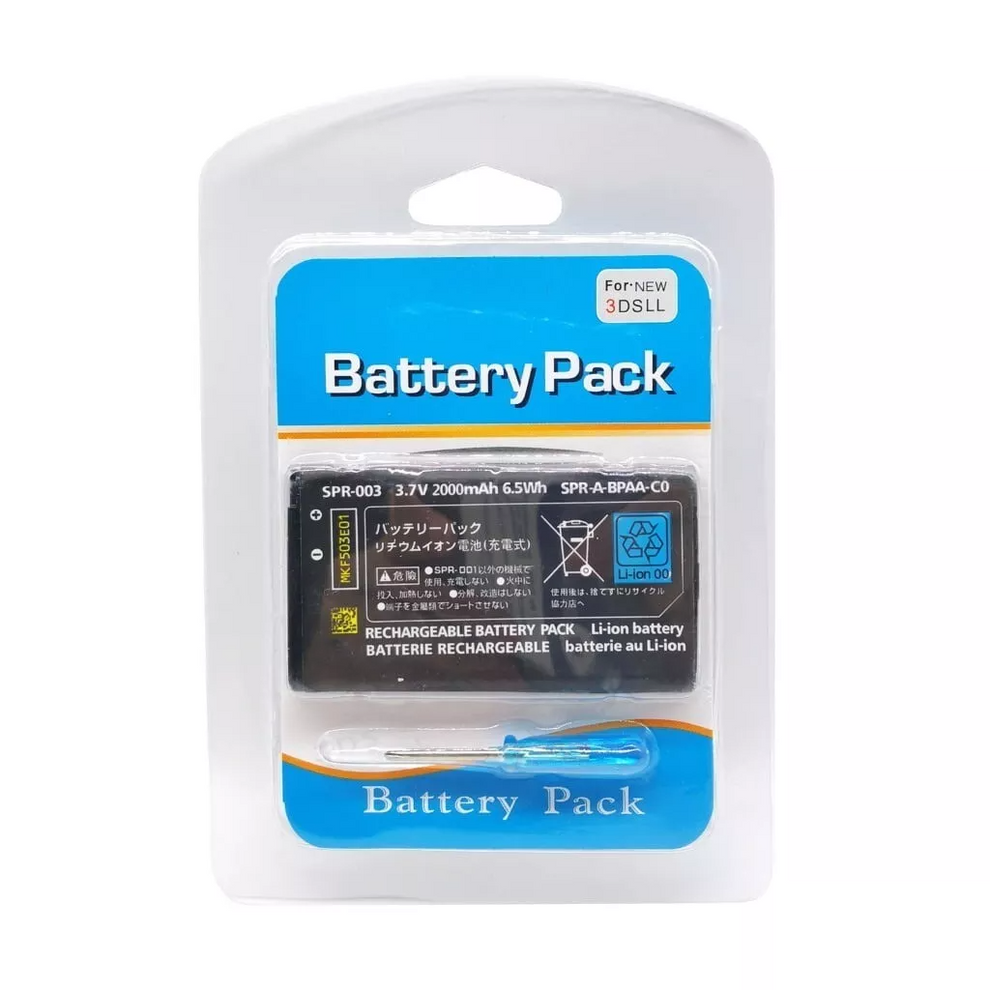 2000mAh 3.7V Rechargeable Lithium-ion Battery For Nintendo 3DS XL w/sc ...