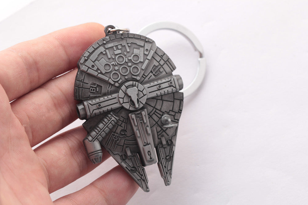 Star Wars Millennium Falcon keyring (DS17) Space Ship Key Chain Key Ri ...