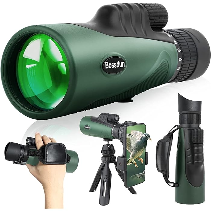 Bossdun 10-30X50 Zoom Monocular (QS116) Waterproof BAK4 Scope Pocket T ...