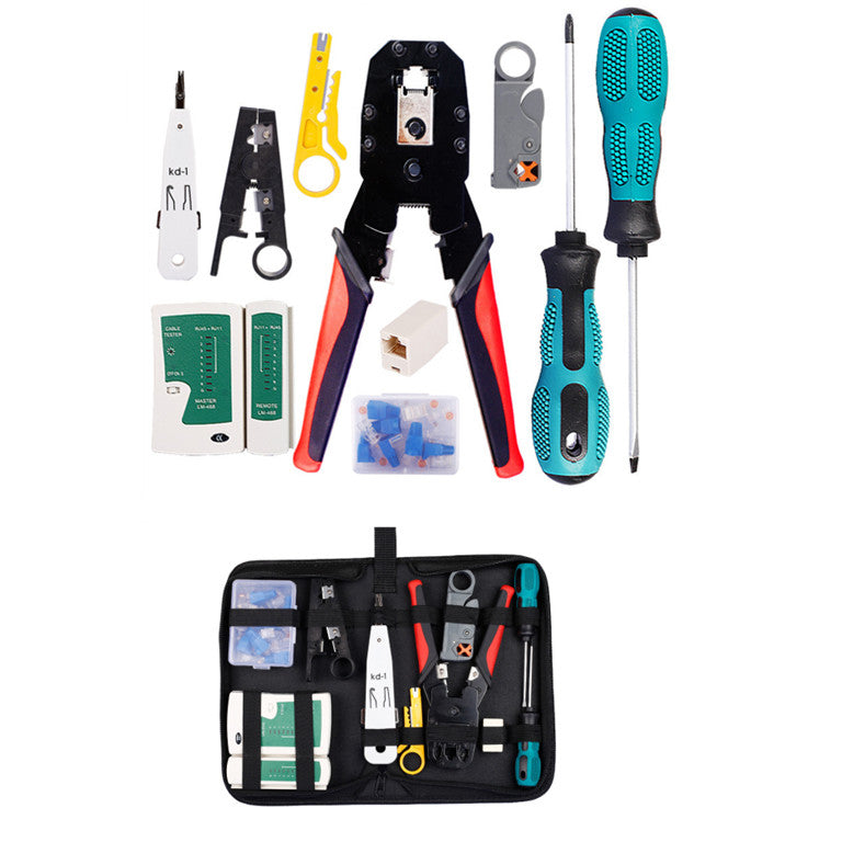 13pcs Network Cable Repair Maintenance Tool Kit (JS20.1) Set Cable Cri ...