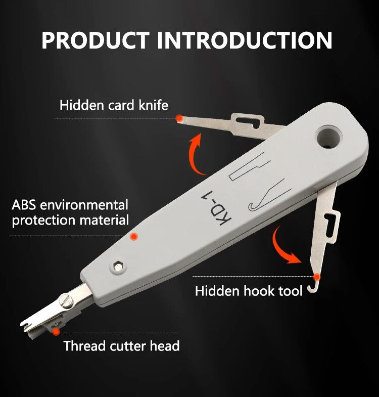 Punch Down Tool LAN For Telephone RJ45 RJ11 Cable Tools (JS52 ...