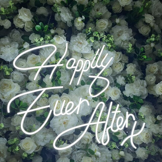 12V Happily Ever After LED Sign Neon Light for Wedding – Evertronics