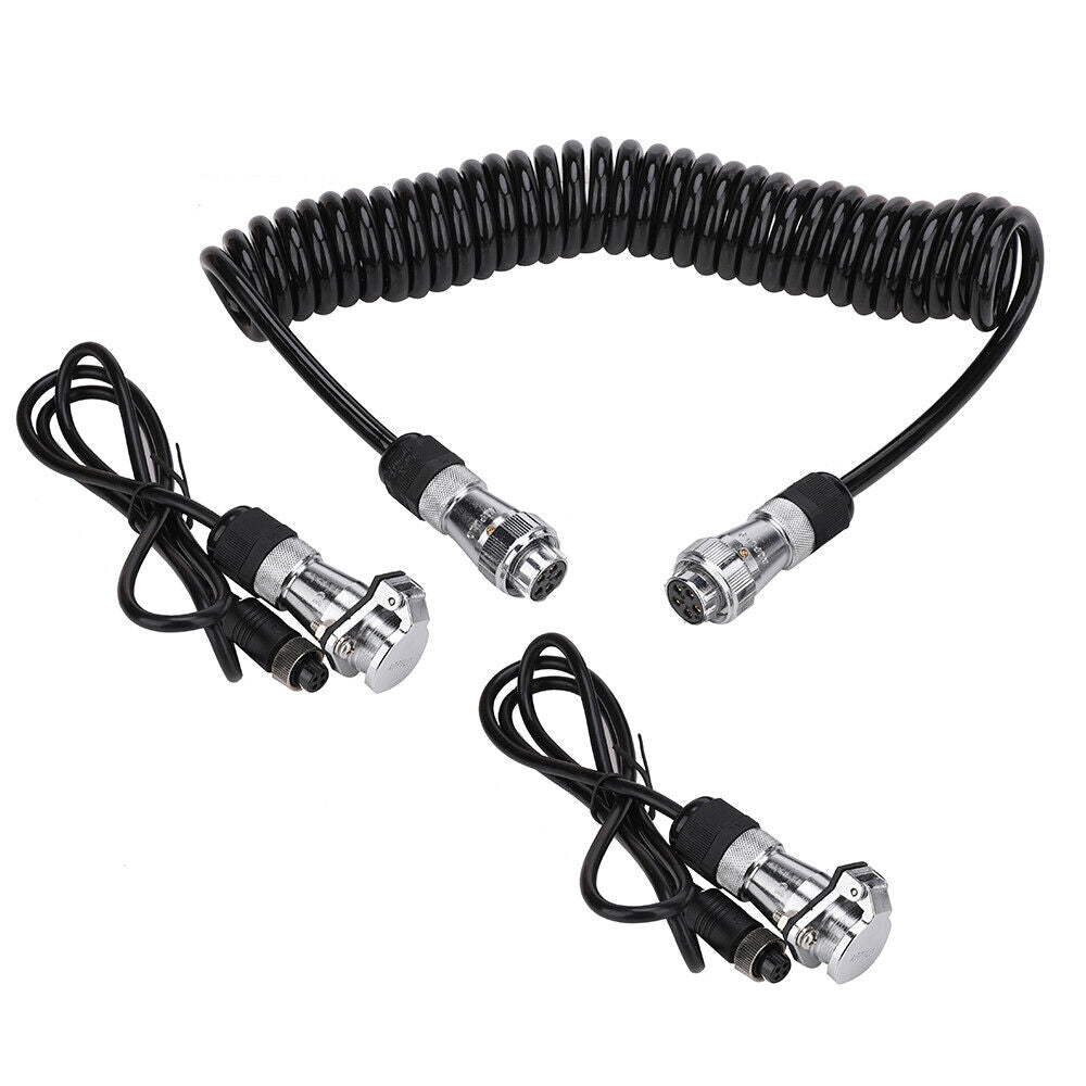 For Caravan Reverse Camera Heavy Duty Trailer Cable Suzy Coil 5pin 4PI ...