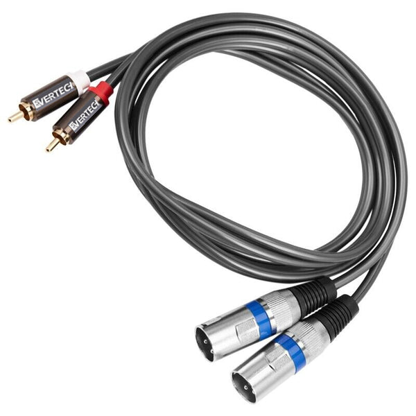 1.5M Premium Dual Rca Male To Dual Xlr Male Cable XLR To 2 Rca Adapter ...