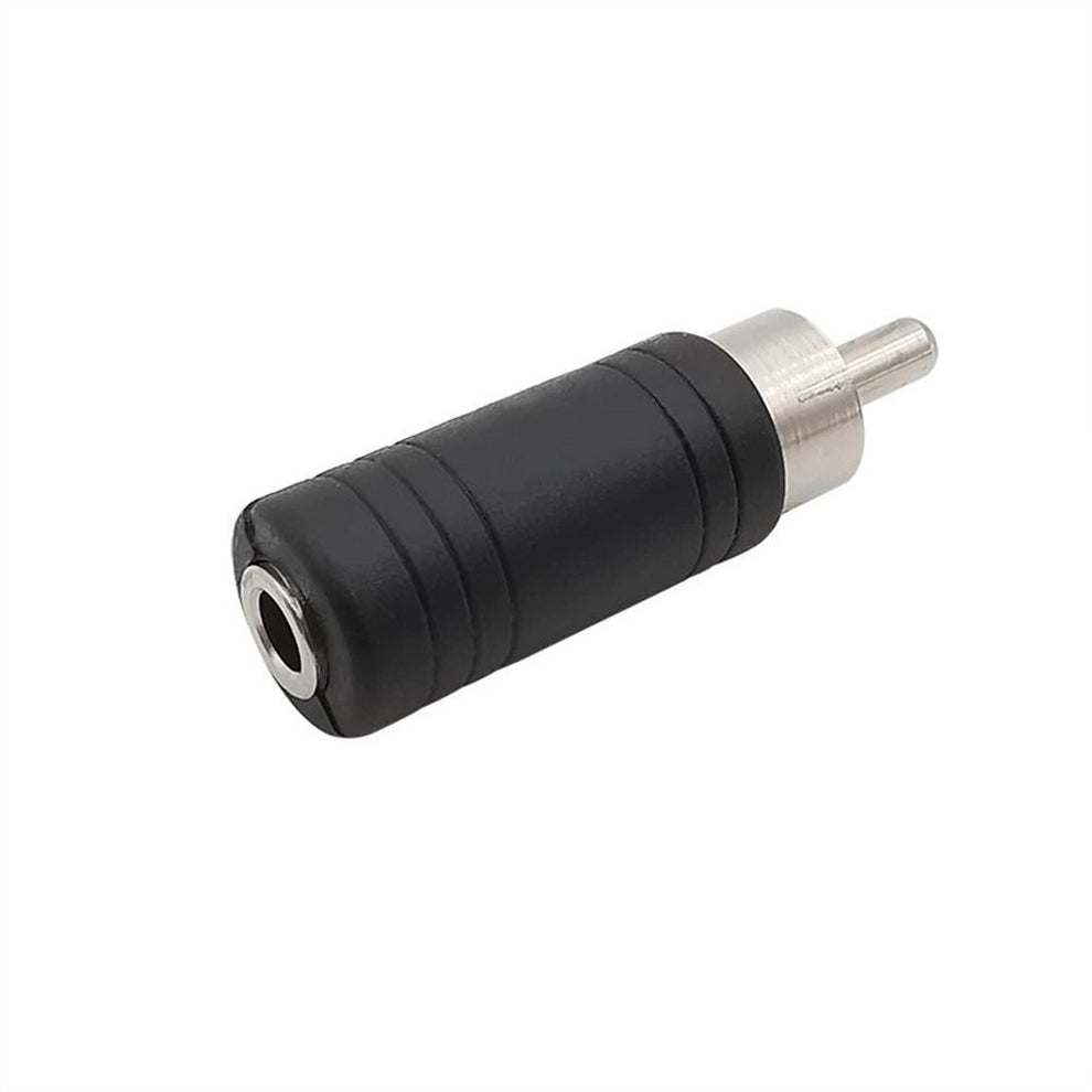 RCA Male to 3.5 mm Female Mono Audio Plug Jack Adapter (M45) Converter ...