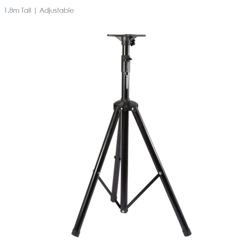 Speaker Stand Heavy Duty Tripod Adjustable Home Studio Stand up to 180 ...