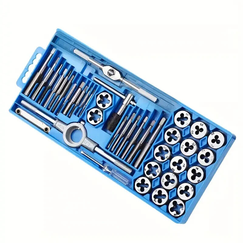 40PCS Tap & Die Set Tool Kit Blue AU VS23 – Evertronics