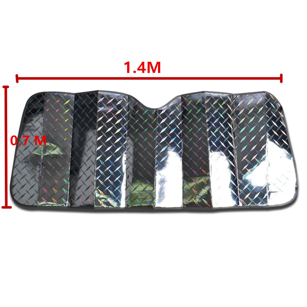 High Quality Reflective Car Sunshade 140x70cm – Evertronics