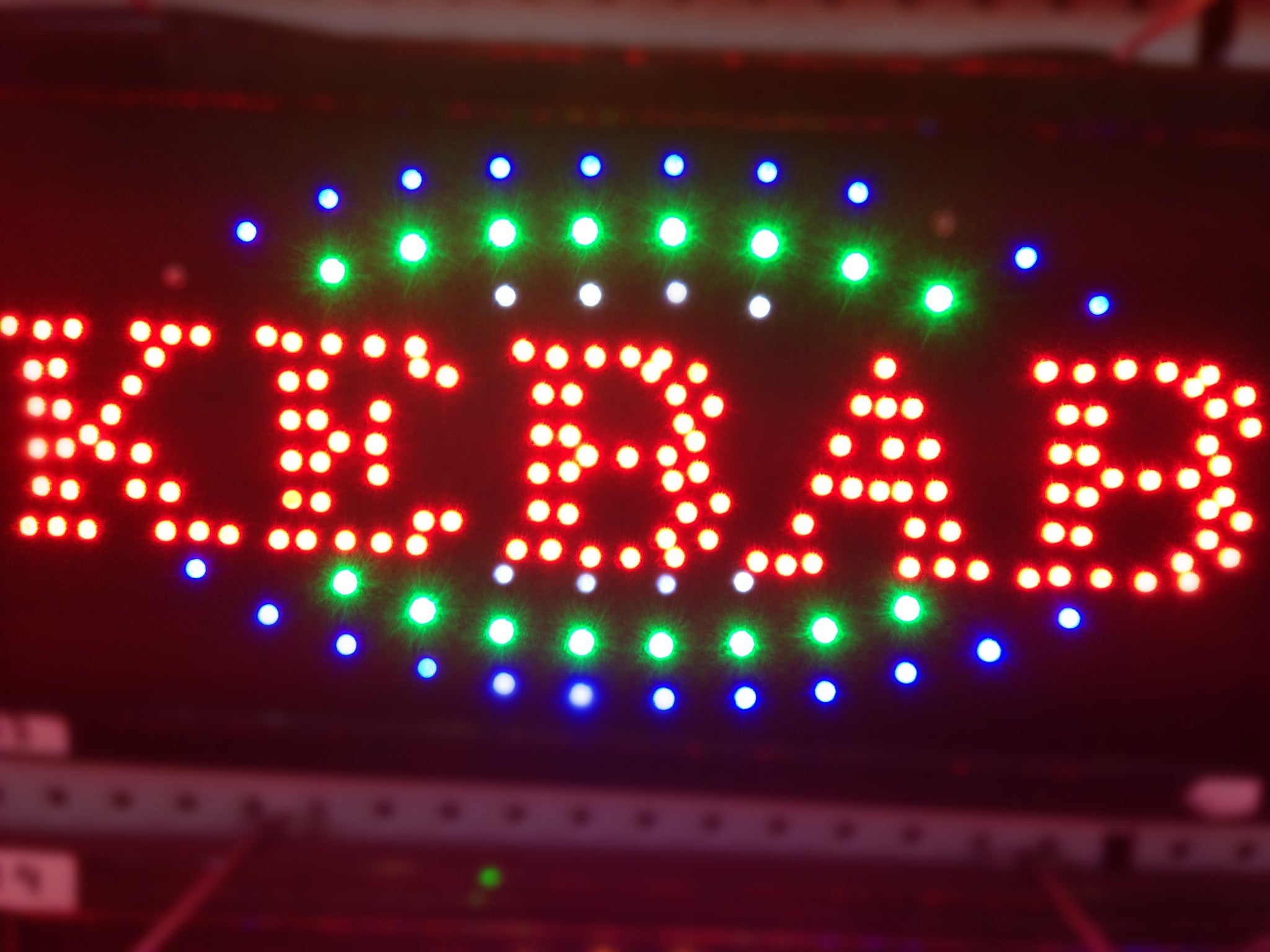 "KEBAB" LED Sign 55X33CM – Evertronics