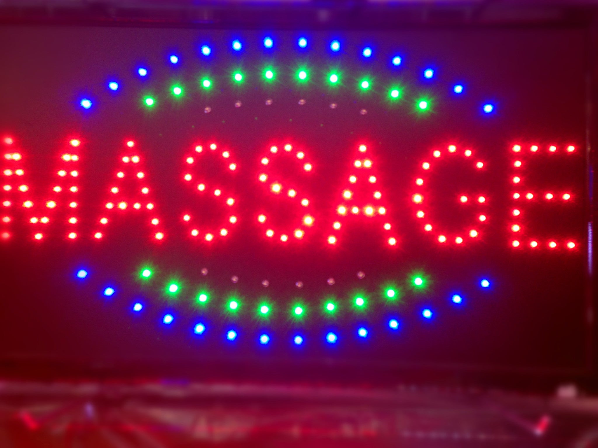 MASSAGE LED Sign 55X33CM – Evertronics