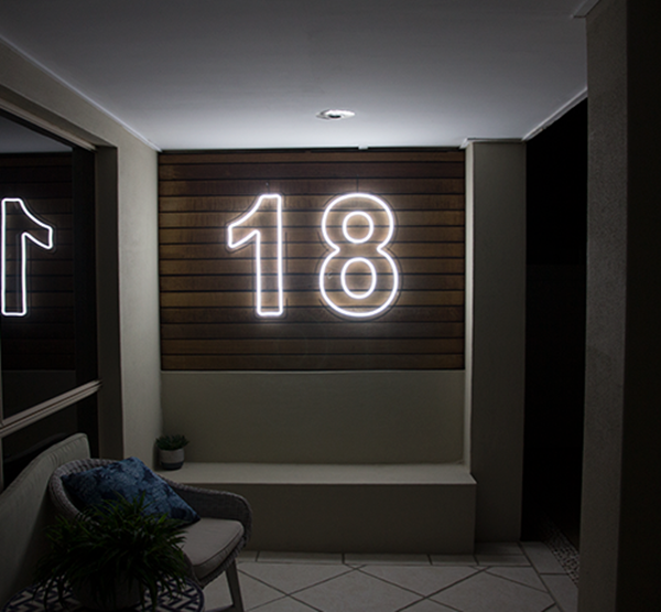 Eighteen 18 Birthday Party Lights LED Neon Sign White 60x35cm – Evertronics