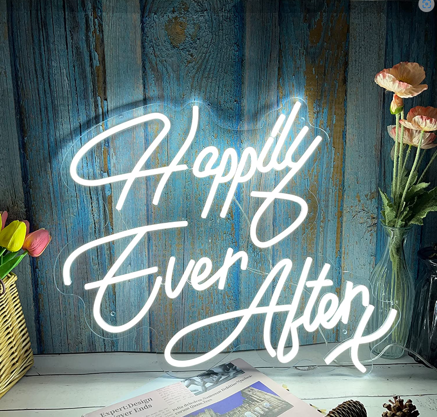 12V Happily Ever After LED Sign Neon Light for Wedding – Evertronics