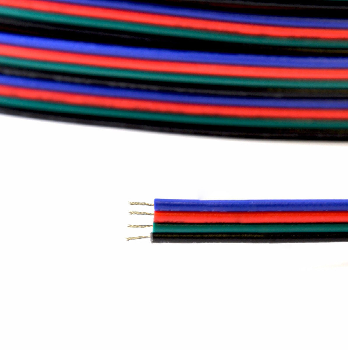 4-Pin Flexible Extension Cable Wire for RGB LED Strip – Evertronics