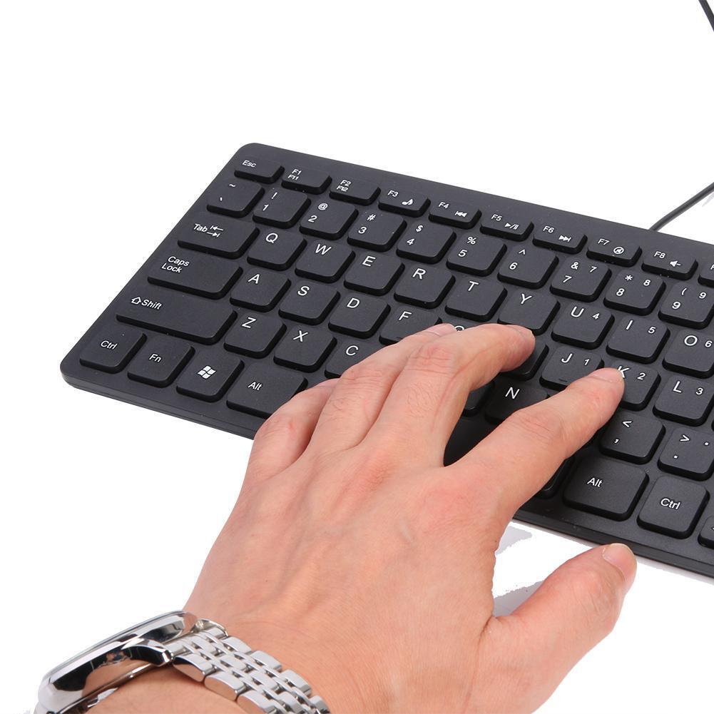 K1000 Super Slim USB Mini Wired Keyboard – Evertronics
