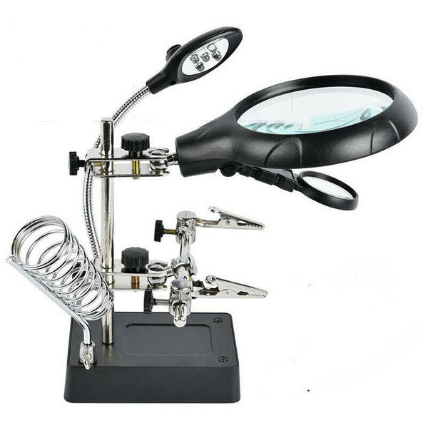 Solder Third Hand Soldering Iron Stand magnifier – Evertronics
