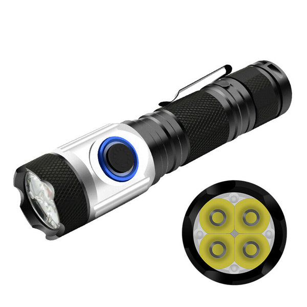XPG LED Tactical Flashlight Torch W/ Rechargeable Battery – Evertronics